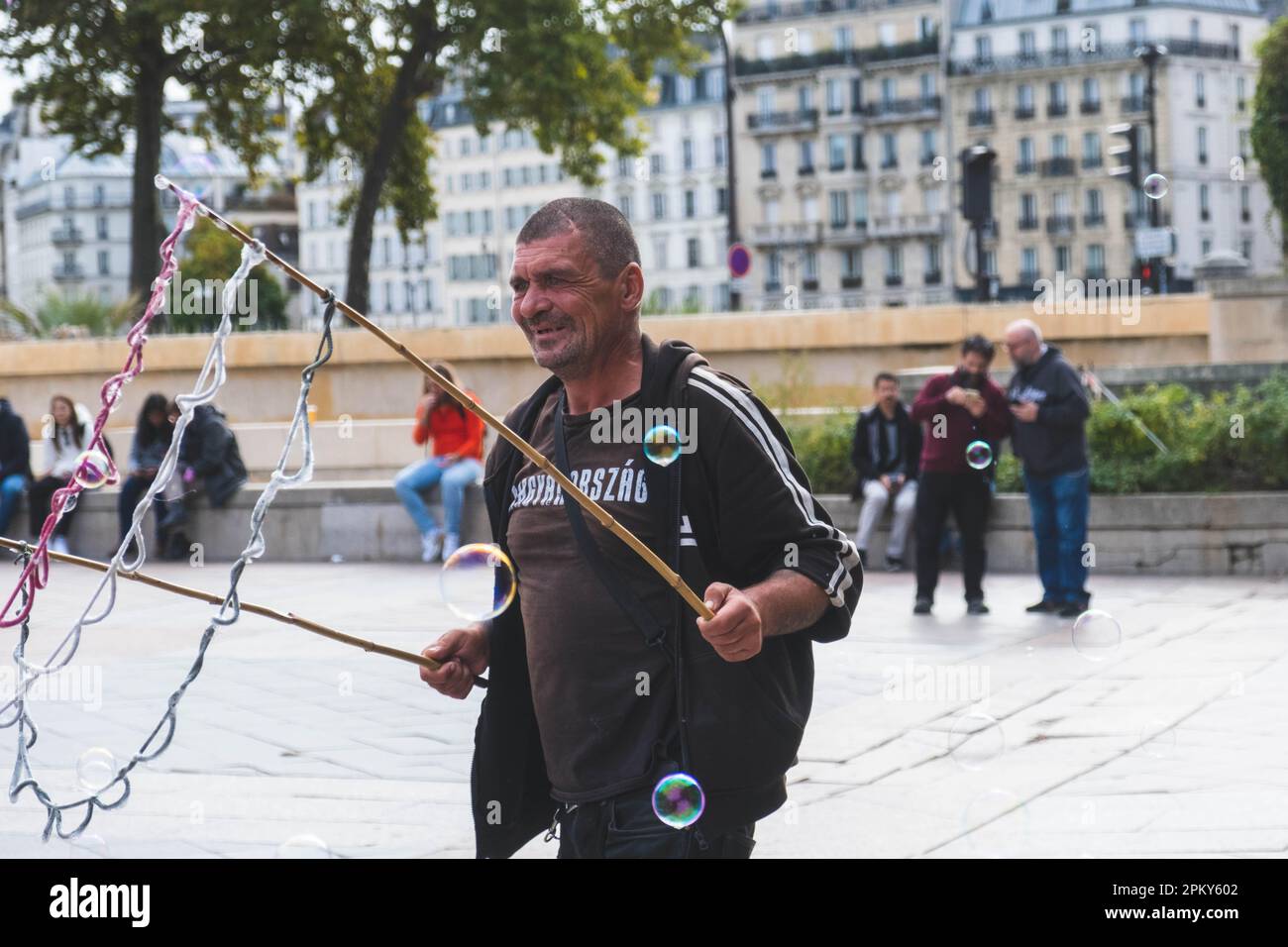 Bubbles with rope and two sticks hi-res stock photography and images ...