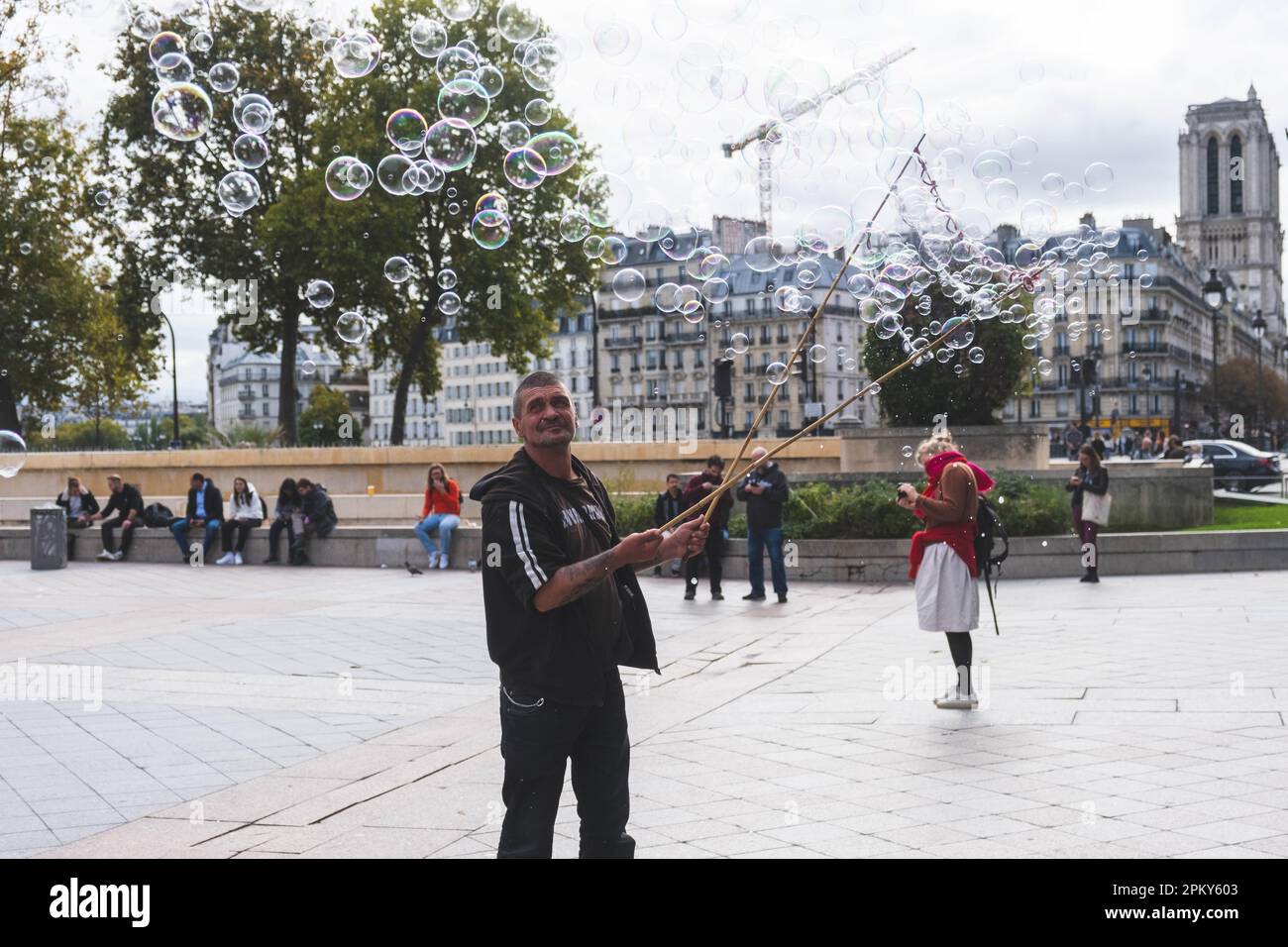 Bubbles with rope and two sticks hi-res stock photography and images ...