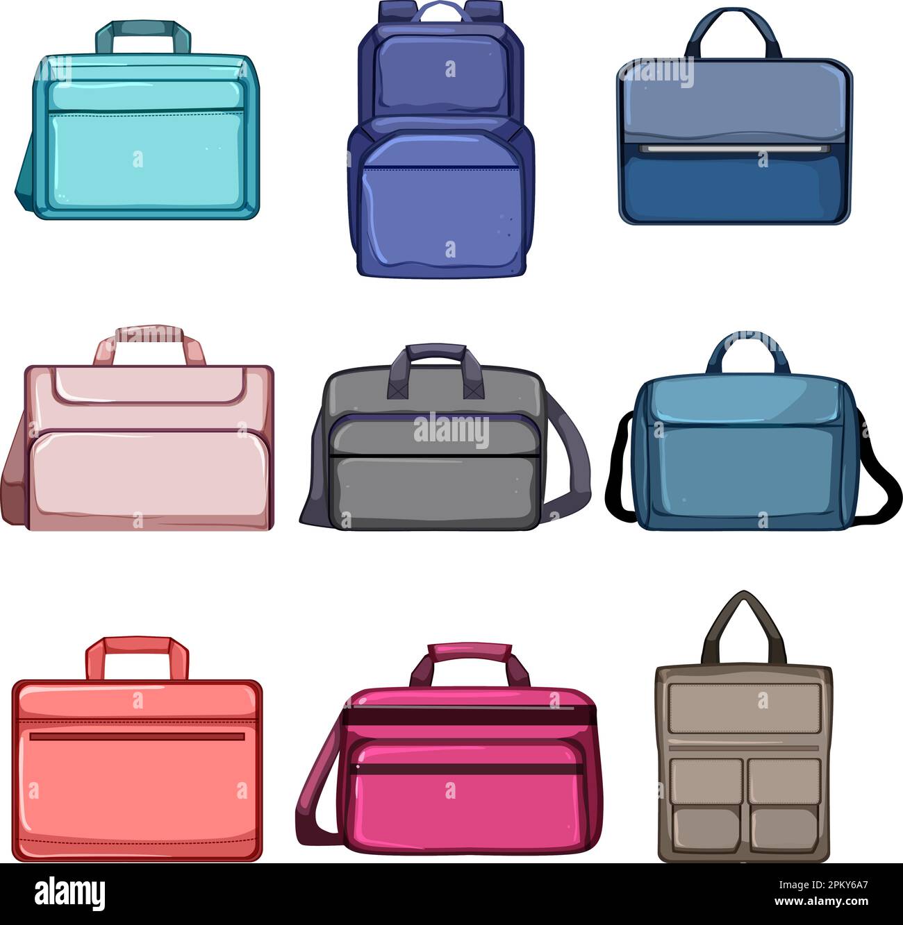 Luxury luggage set Stock Vector Images - Alamy