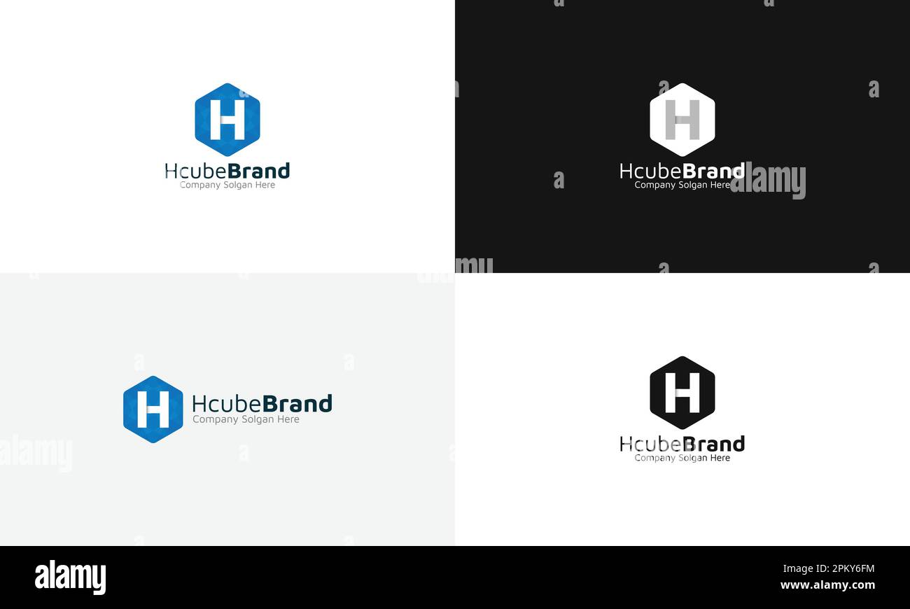 Hcube Brand H Letter Logo Stock Vector Image & Art - Alamy