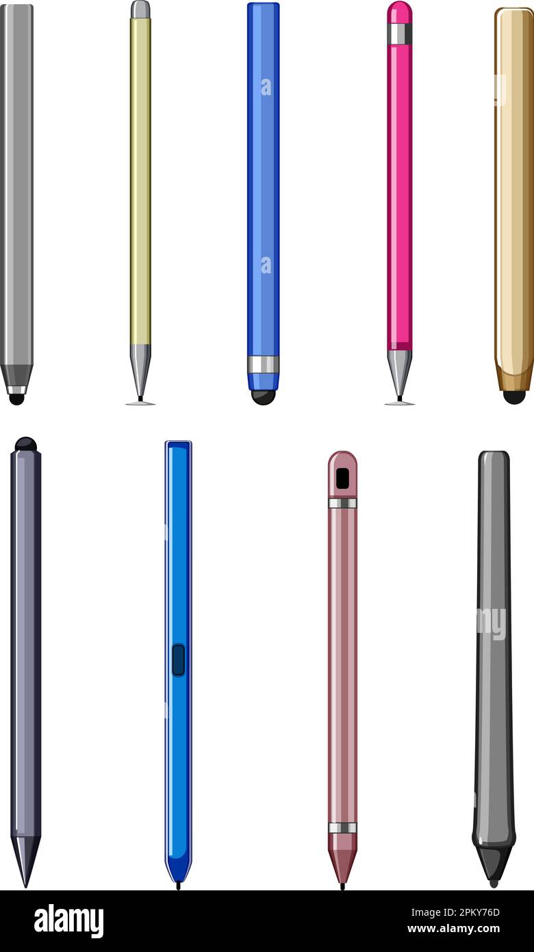 Woman holding pen closeup Stock Vector Images - Alamy