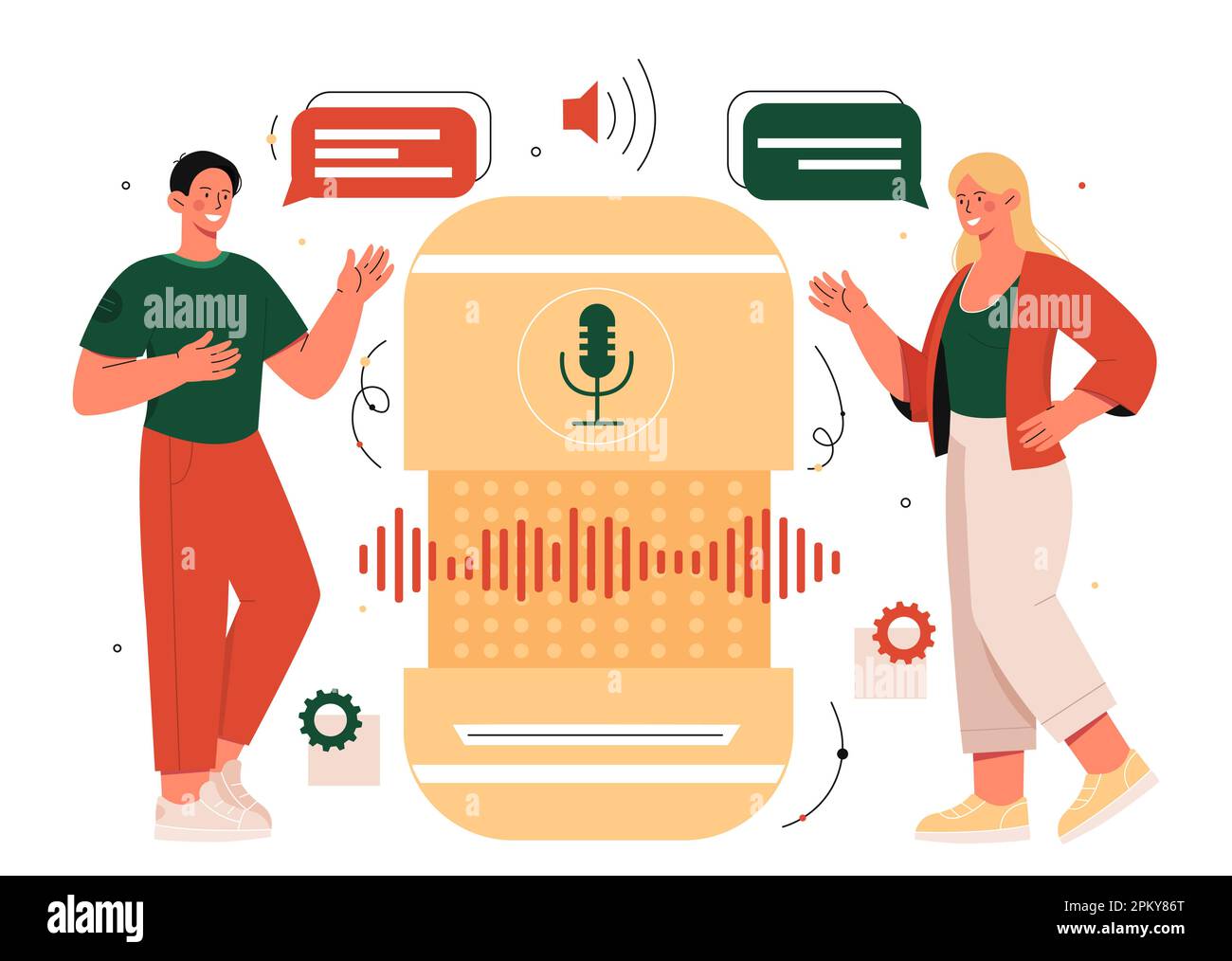 Voice activated smart Stock Vector Image & Art - Alamy