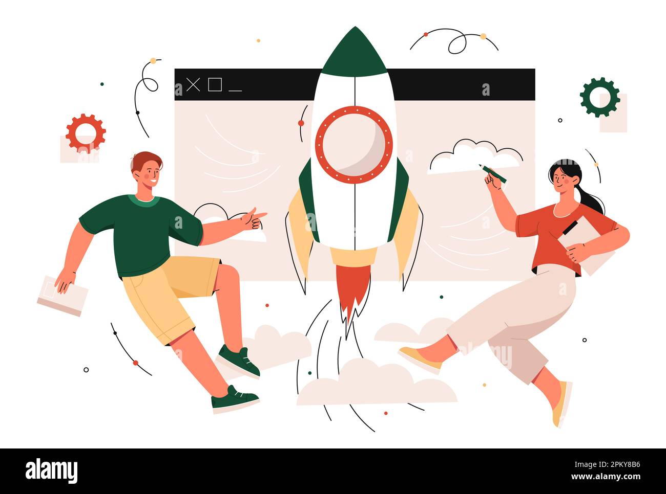 Launch success Cut Out Stock Images & Pictures - Alamy