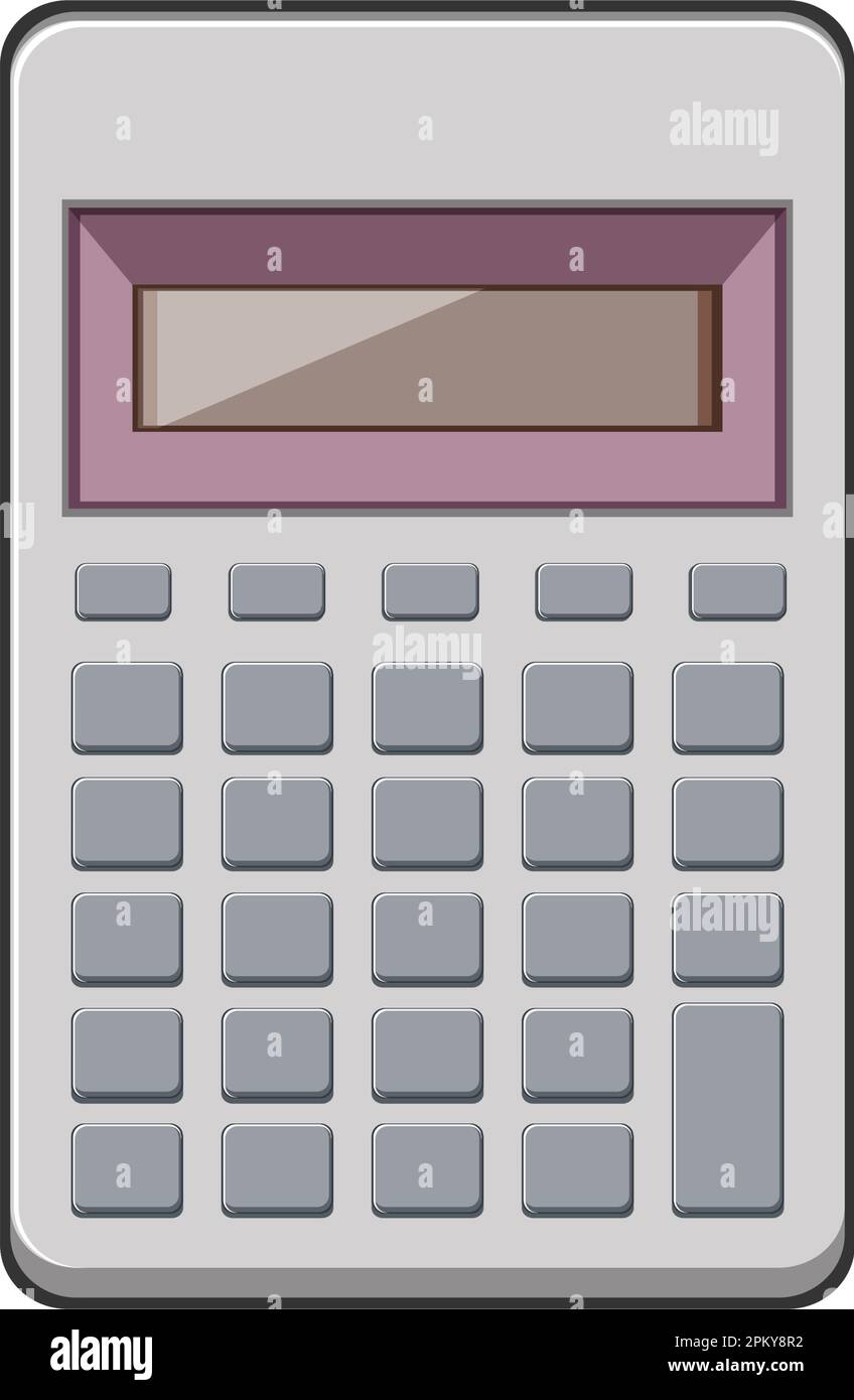 finance calculator device cartoon vector illustration Stock Vector ...