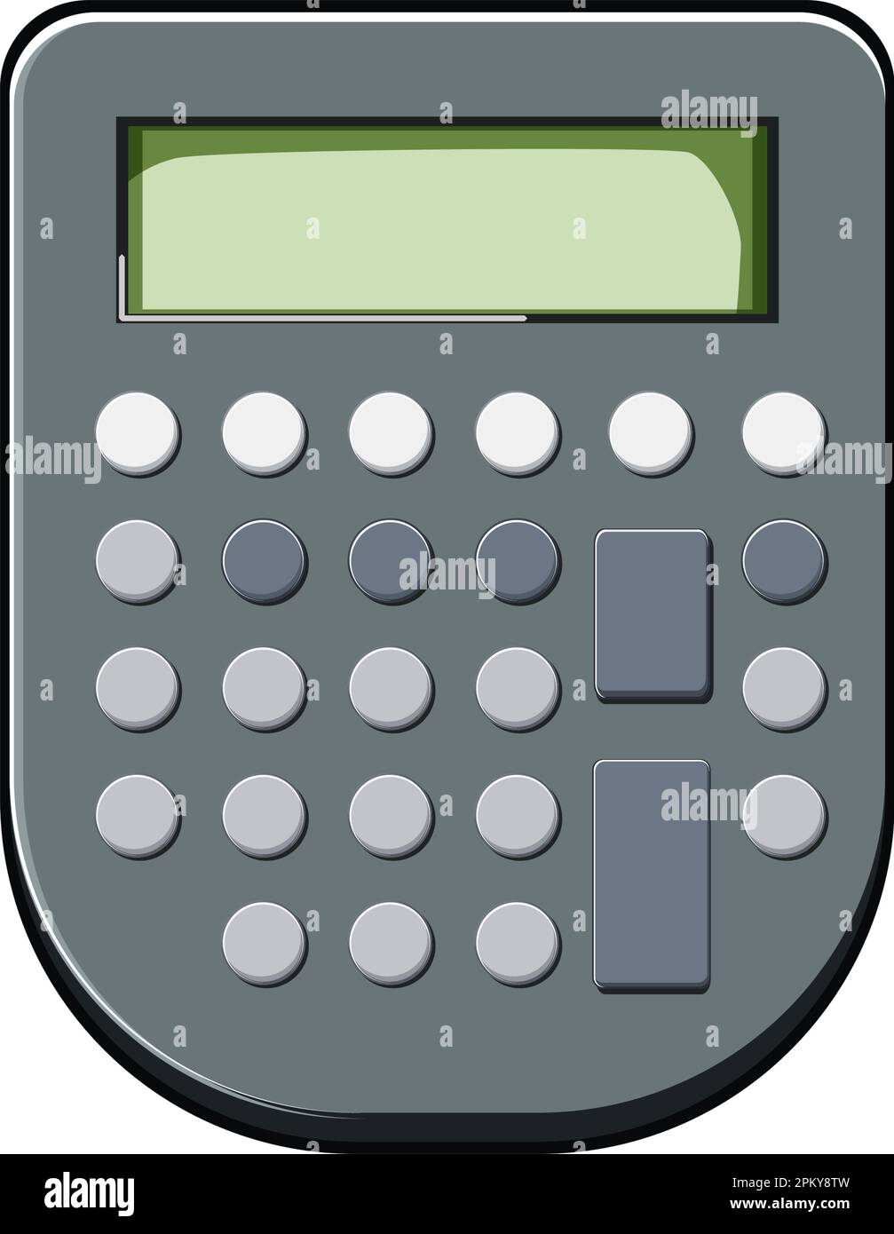 money calculator device cartoon vector illustration Stock Vector Image ...