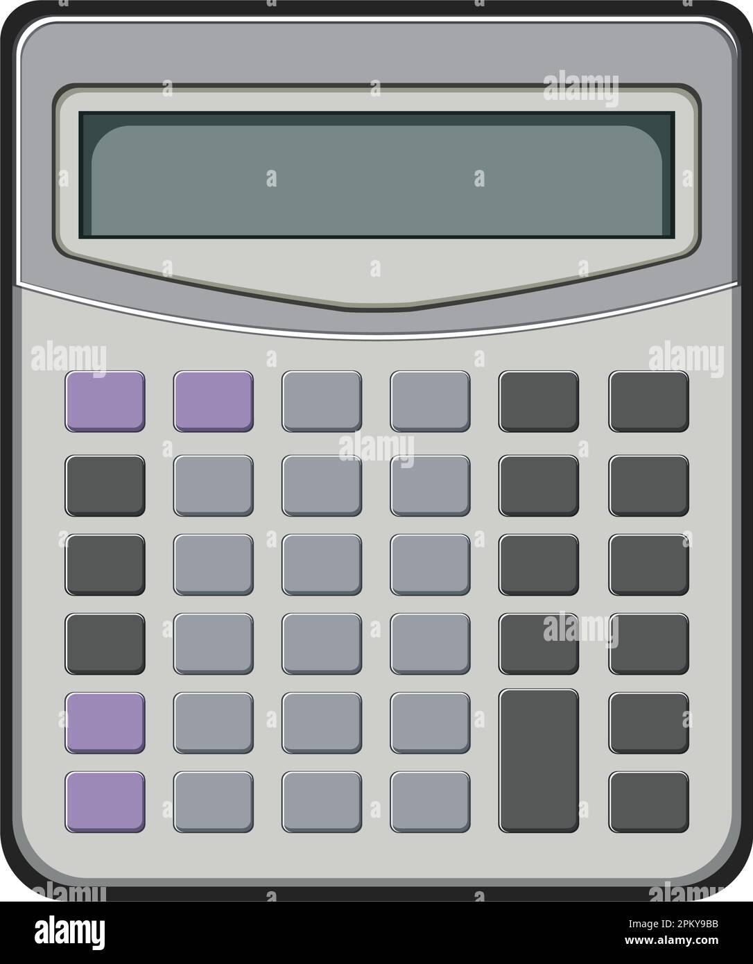 bank calculator device cartoon vector illustration Stock Vector Image ...