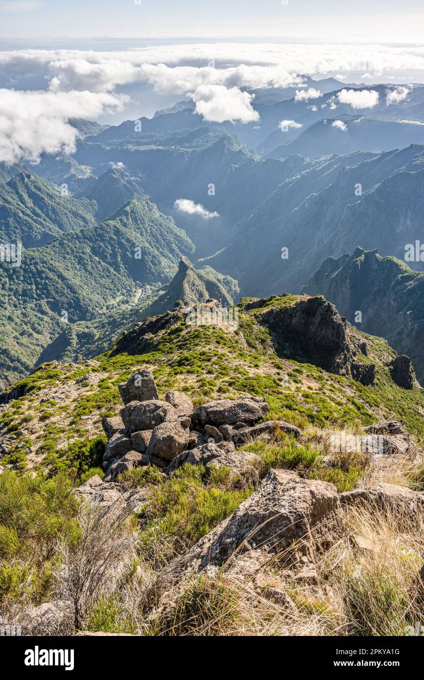 View from Pico do Areeiro, Madeira Stock Photo - Alamy