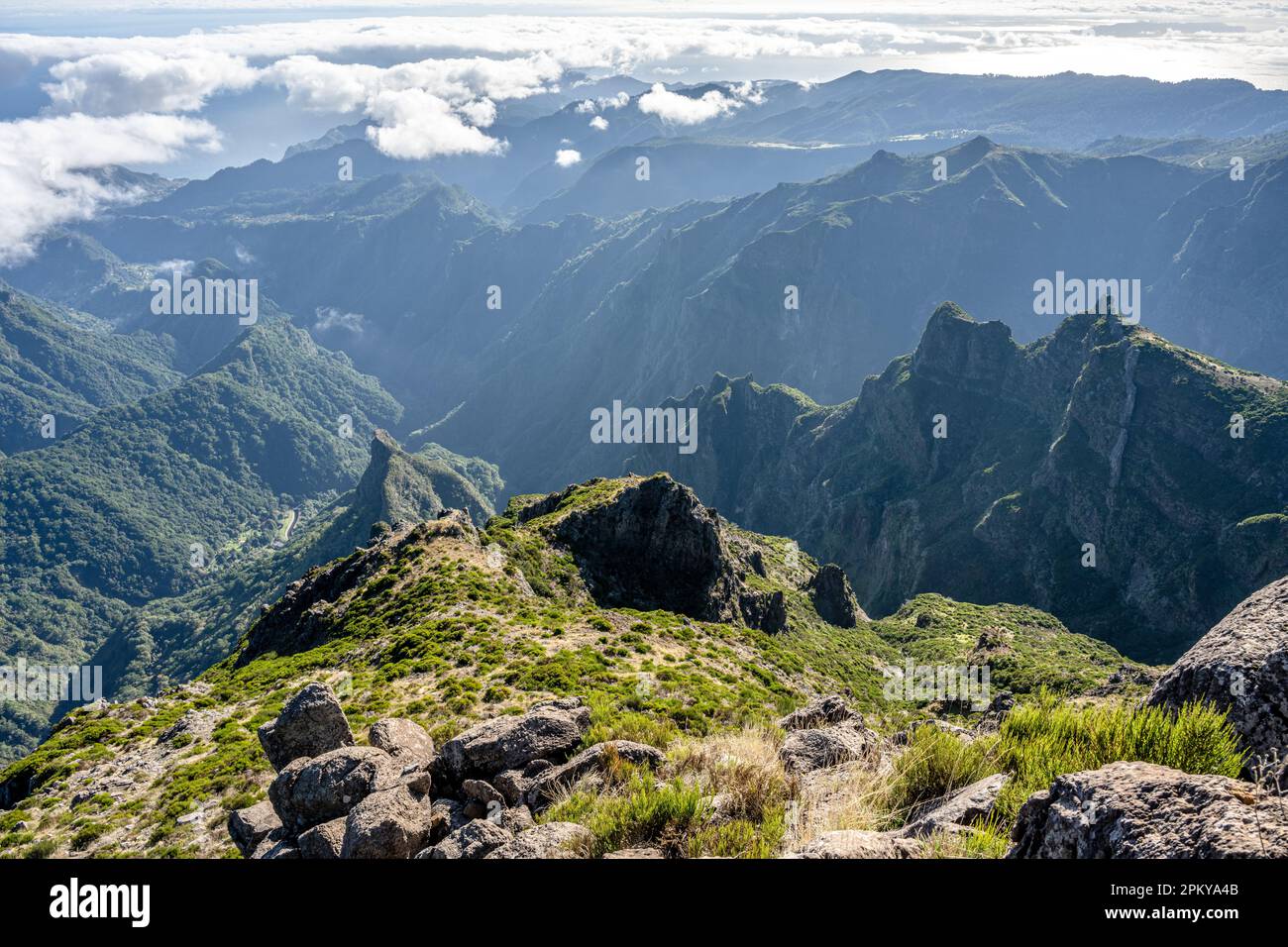 View from Pico do Areeiro, Madeira Stock Photo - Alamy