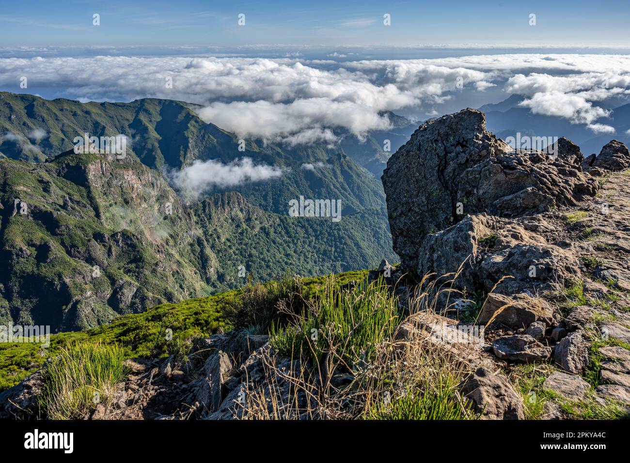 View from Pico do Areeiro, Madeira Stock Photo - Alamy