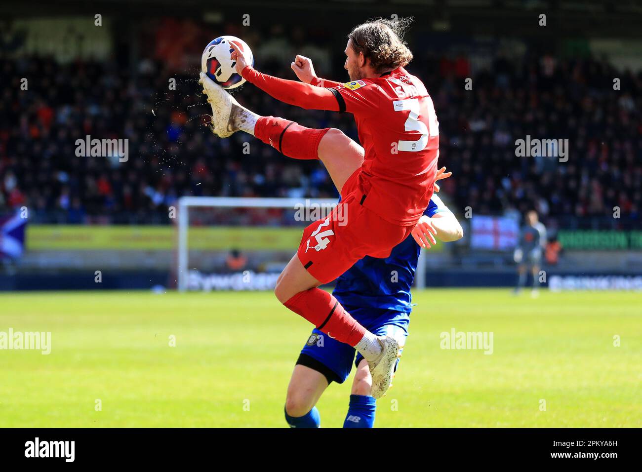 London, UK. 10th Apr, 2023. Kieran Sadlier of Leyton Orient and Toby ...