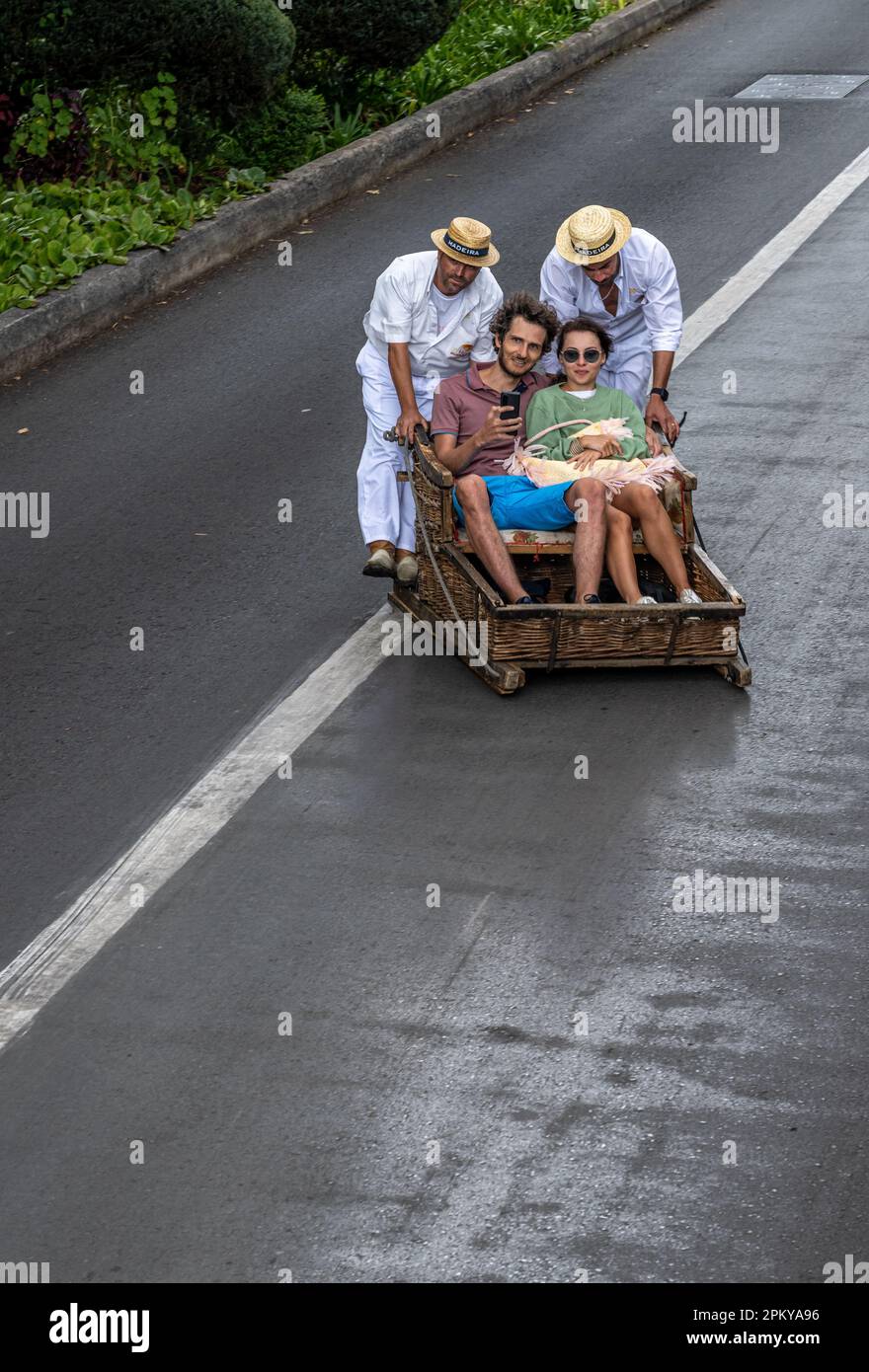 Monte Toboggan Ride Stock Photo - Alamy