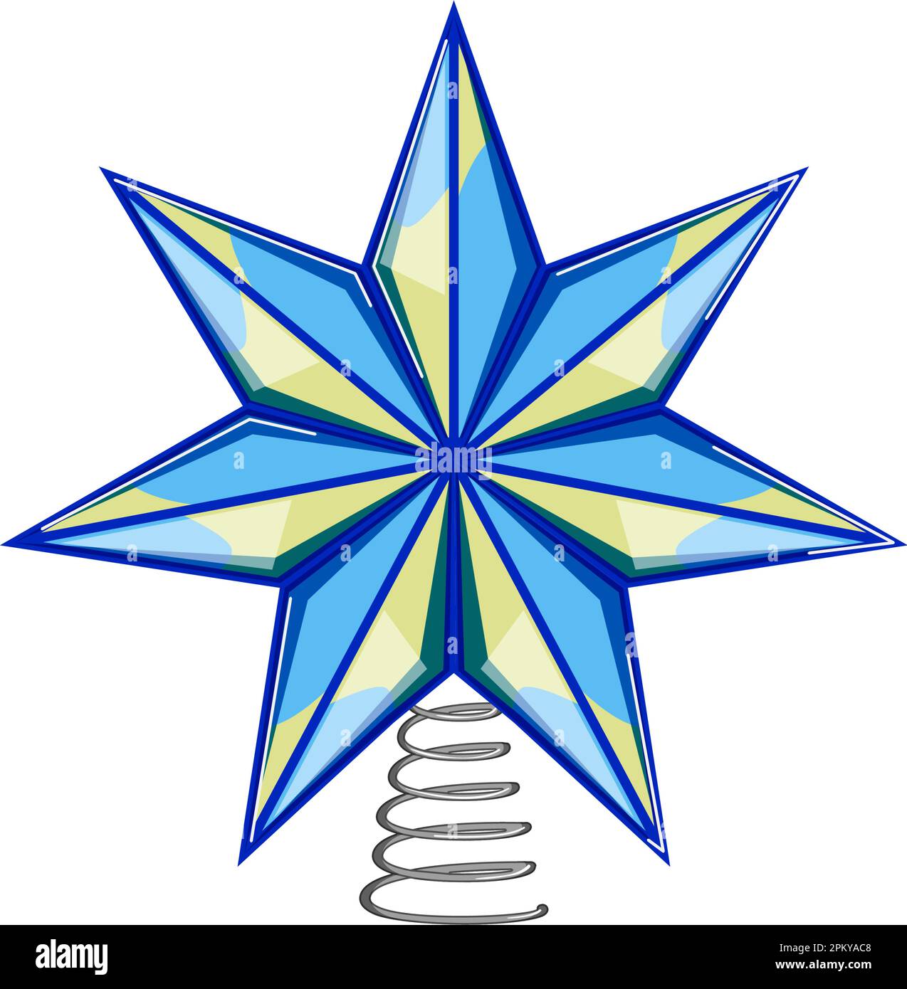 decoration christmas star cartoon vector illustration Stock Vector ...