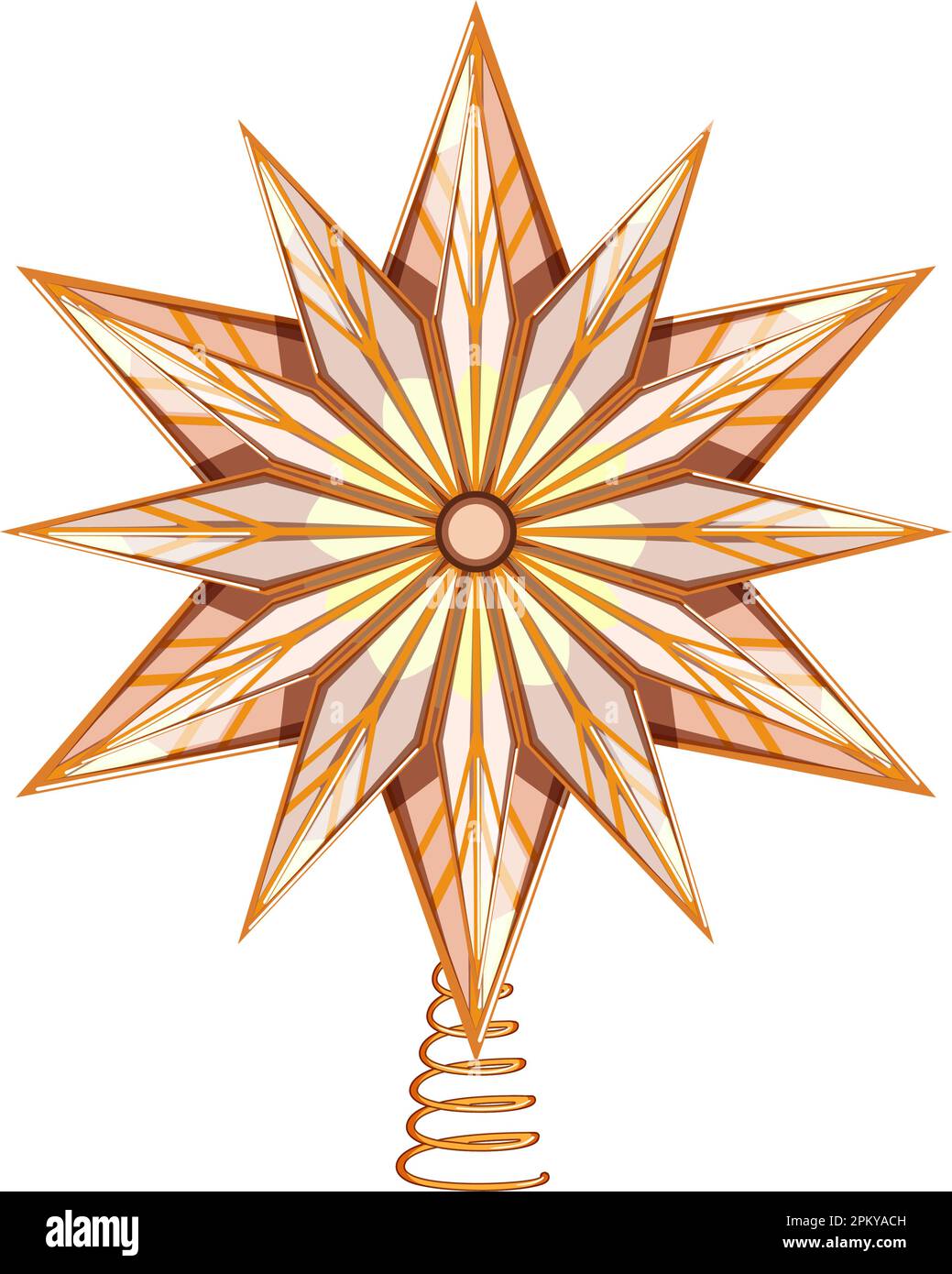 holiday christmas star cartoon vector illustration Stock Vector Image ...