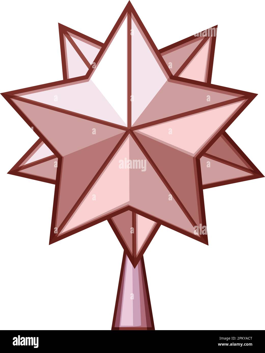 light christmas star cartoon vector illustration Stock Vector Image ...
