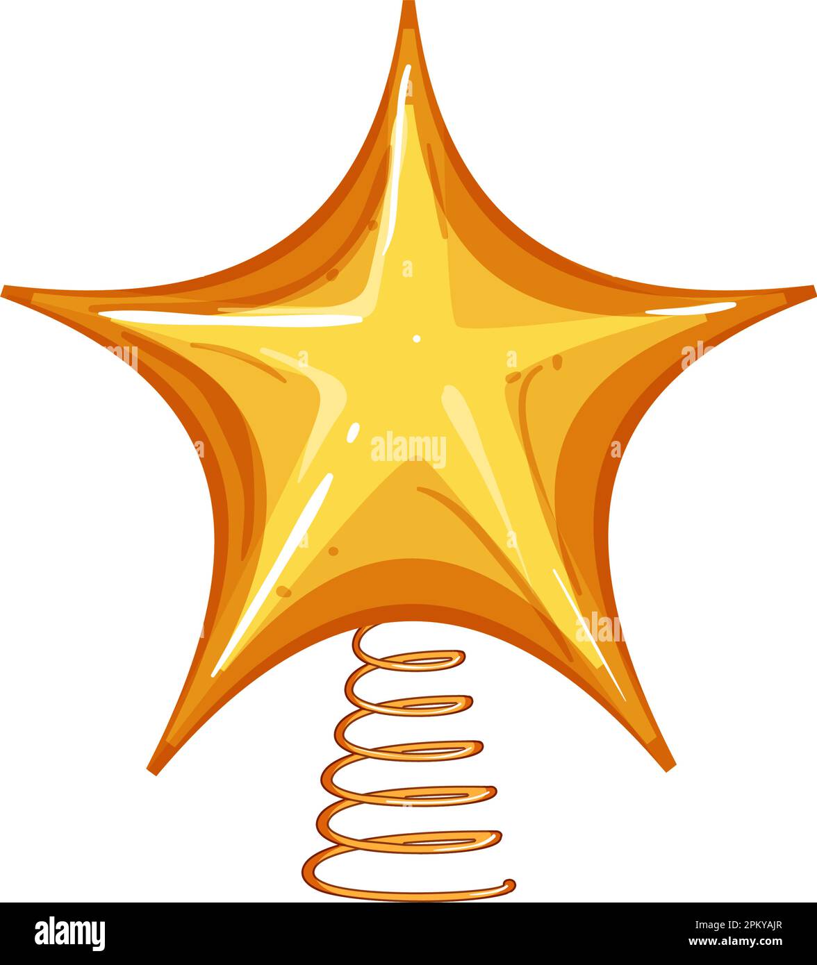 glitter christmas star cartoon vector illustration Stock Vector Image ...