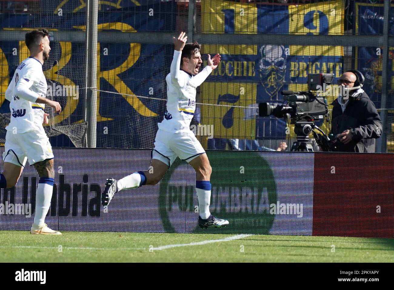Perugia, Italy. 10th Apr, 2023. gerli fabio (n. 16 modena f.c. 1912 ...
