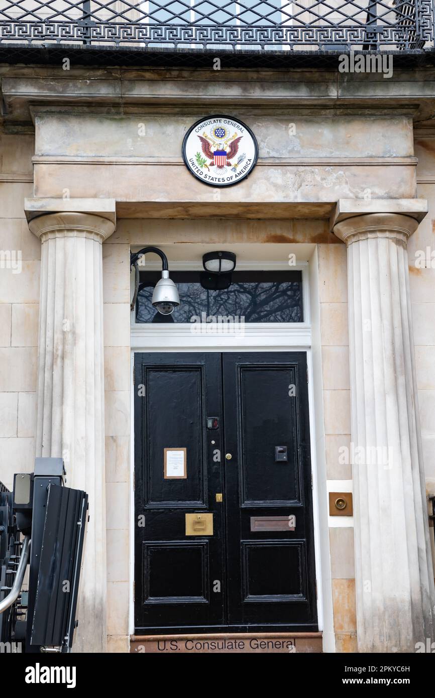 American Consulate Building in The Famous Royal Mile In Edinburgh ...