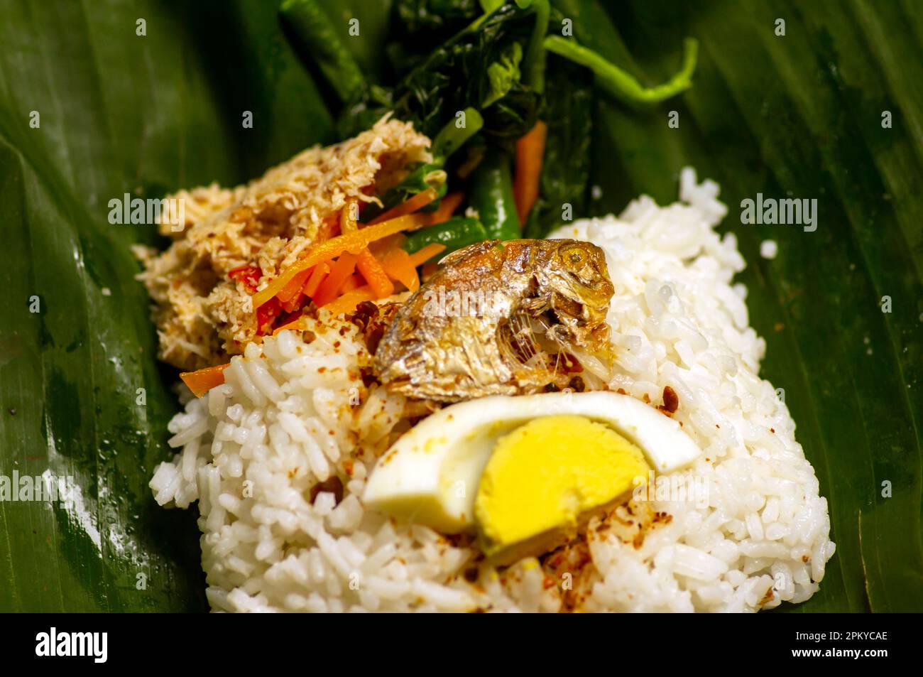 Sego Wiwit, a traditional food from Central Java, Indonesia Stock Photo ...