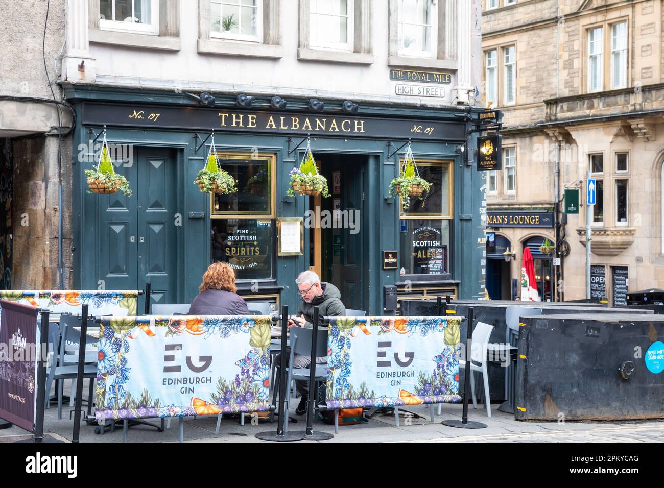 The Albanach in The Famous Royal Mile In Edinburgh Scotland, UK Stock ...