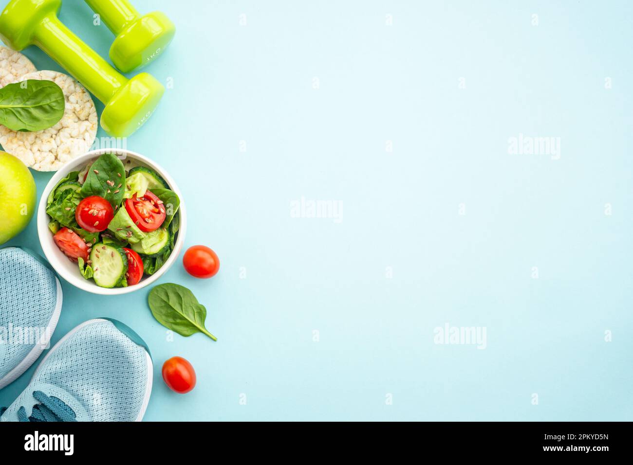 Fitness, workout, healthy lifestyle and clean eating concept Stock ...