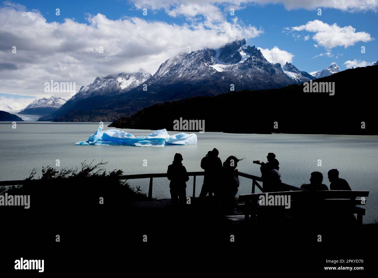 The wilderness landscape of Lago Gray, Torres del Paine, Patagonia ...