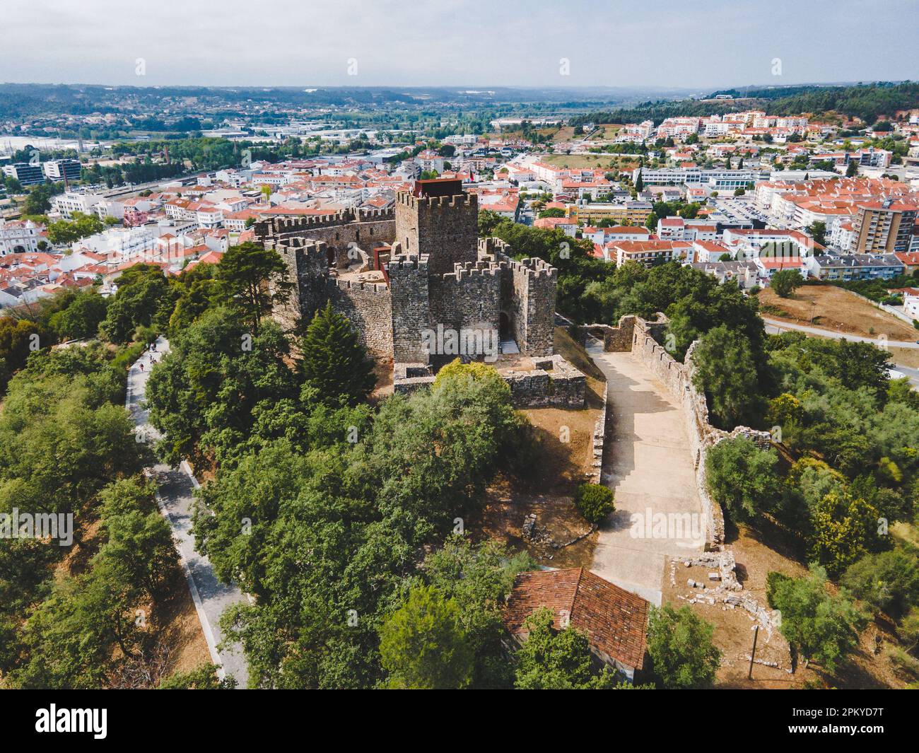 Aerial View of Pombal Castle in Portugal Stock Photo - Alamy