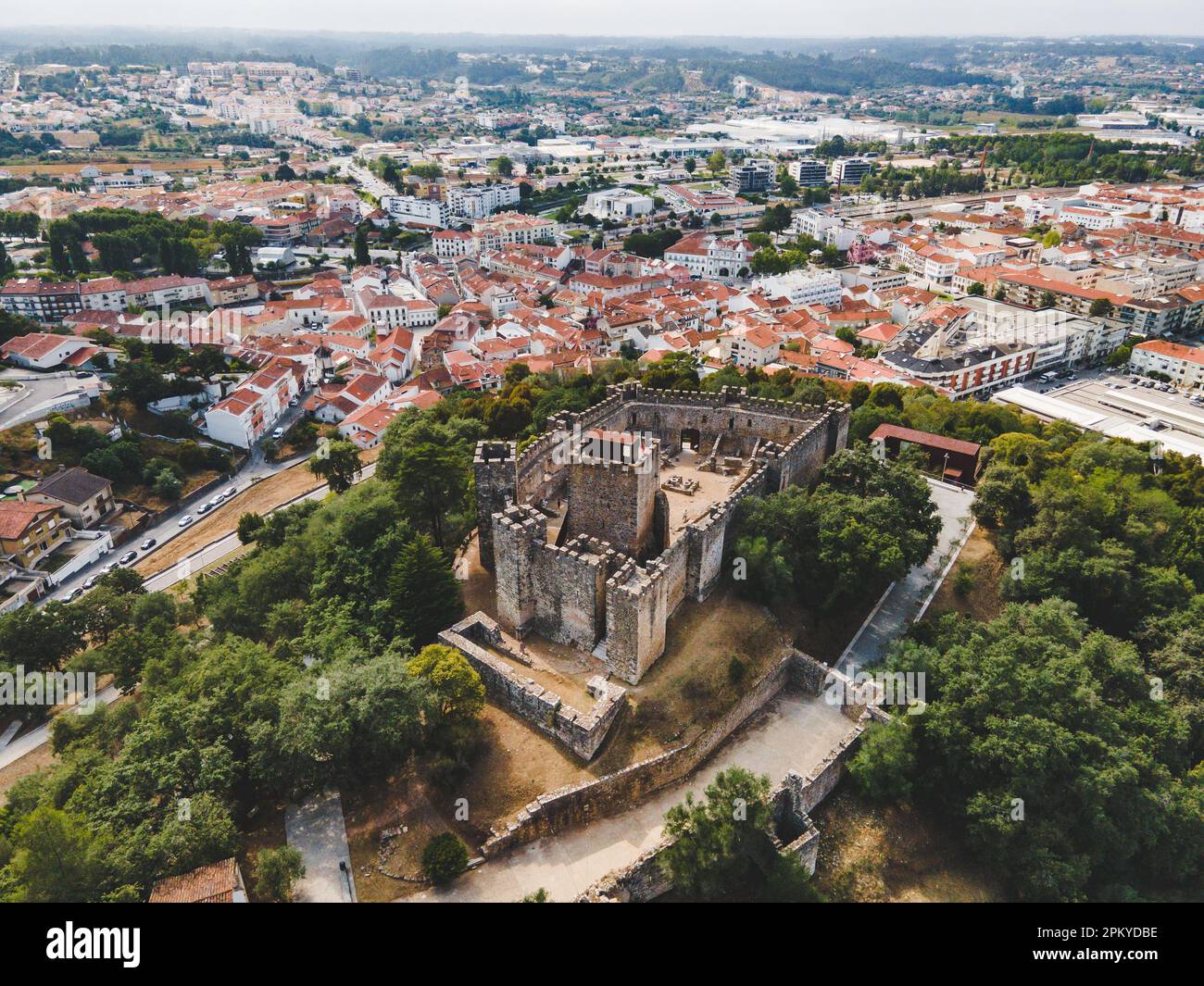 Aerial View of Pombal Castle in Portugal Stock Photo - Alamy