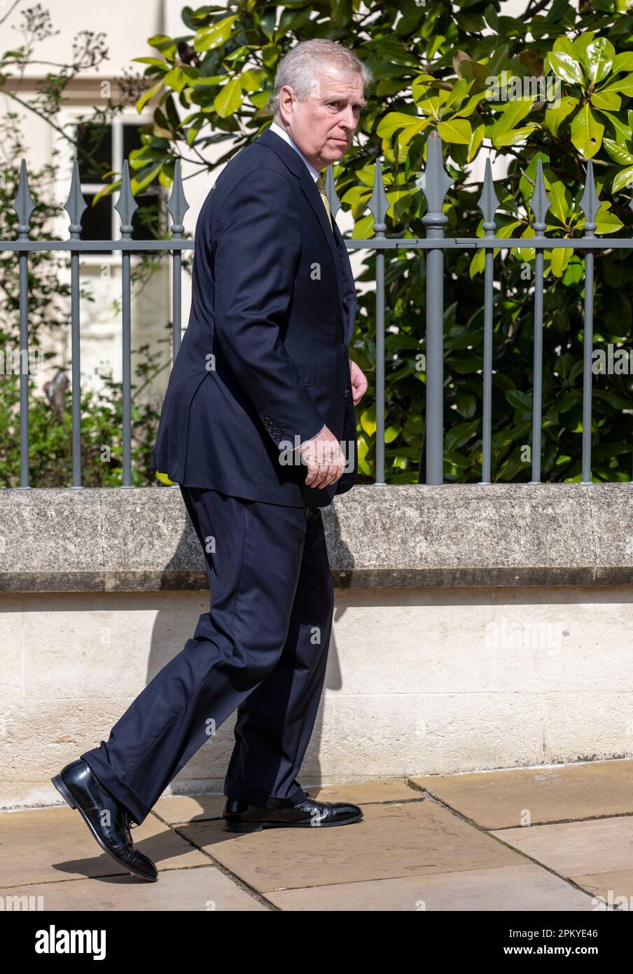 Windsor, England. UK. 09 April, 2023. Prince Andrew, Duke of York ...