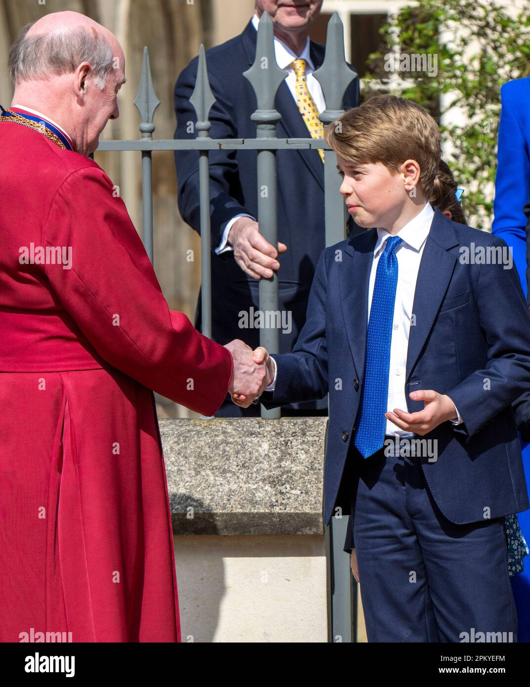 Windsor, England. UK. 09 April, 2023. Prince George of Wales attends ...