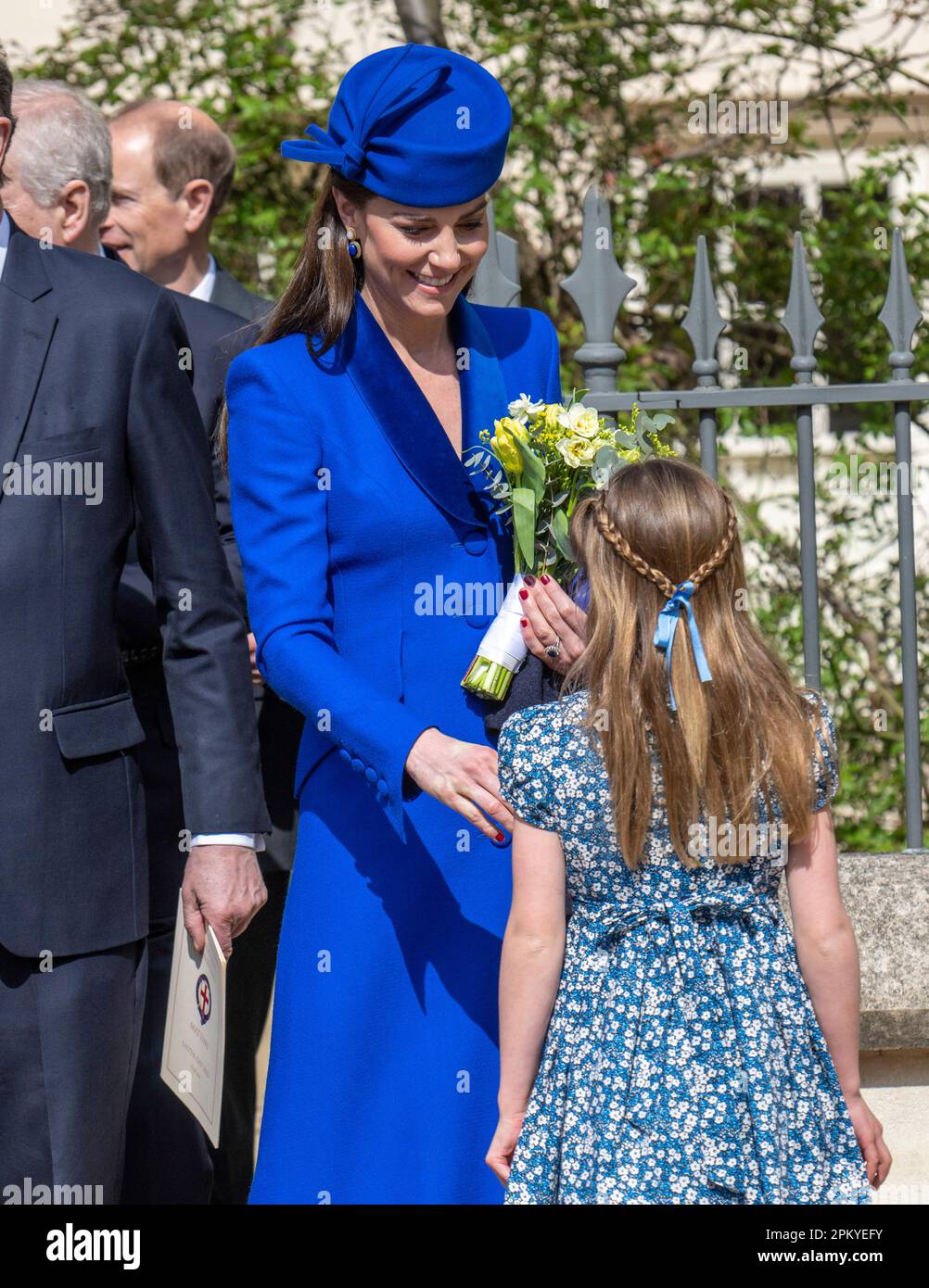 Windsor, England. UK. 09 April, 2023. Princess Charlotte of Wales and ...