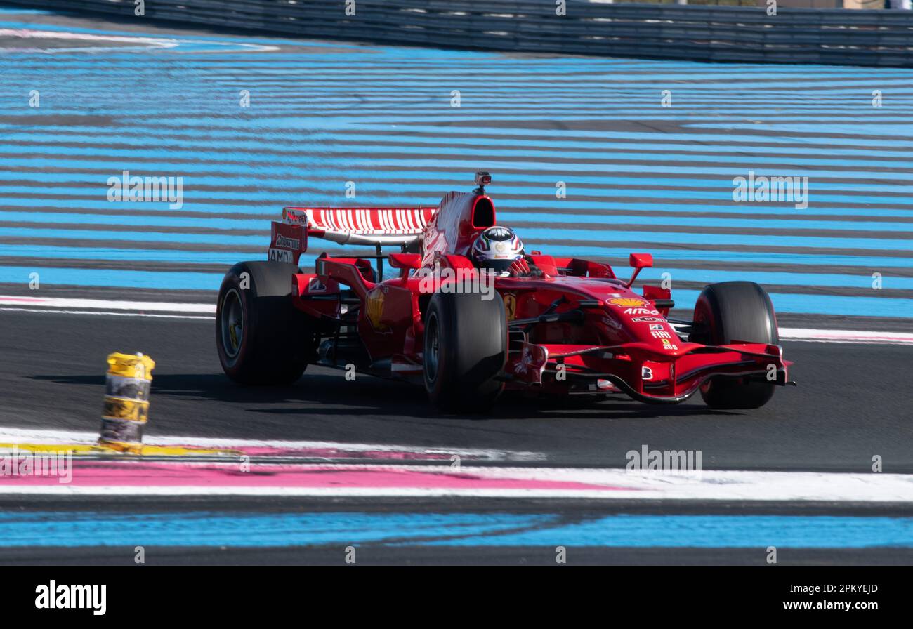 Ferrari F2008 ex-KImi Raikkonen at French Historic Grand Prix 2023 on ...