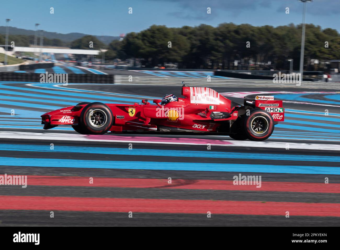 Ferrari F2008 ex-KImi Raikkonen at French Historic Grand Prix 2023 on ...
