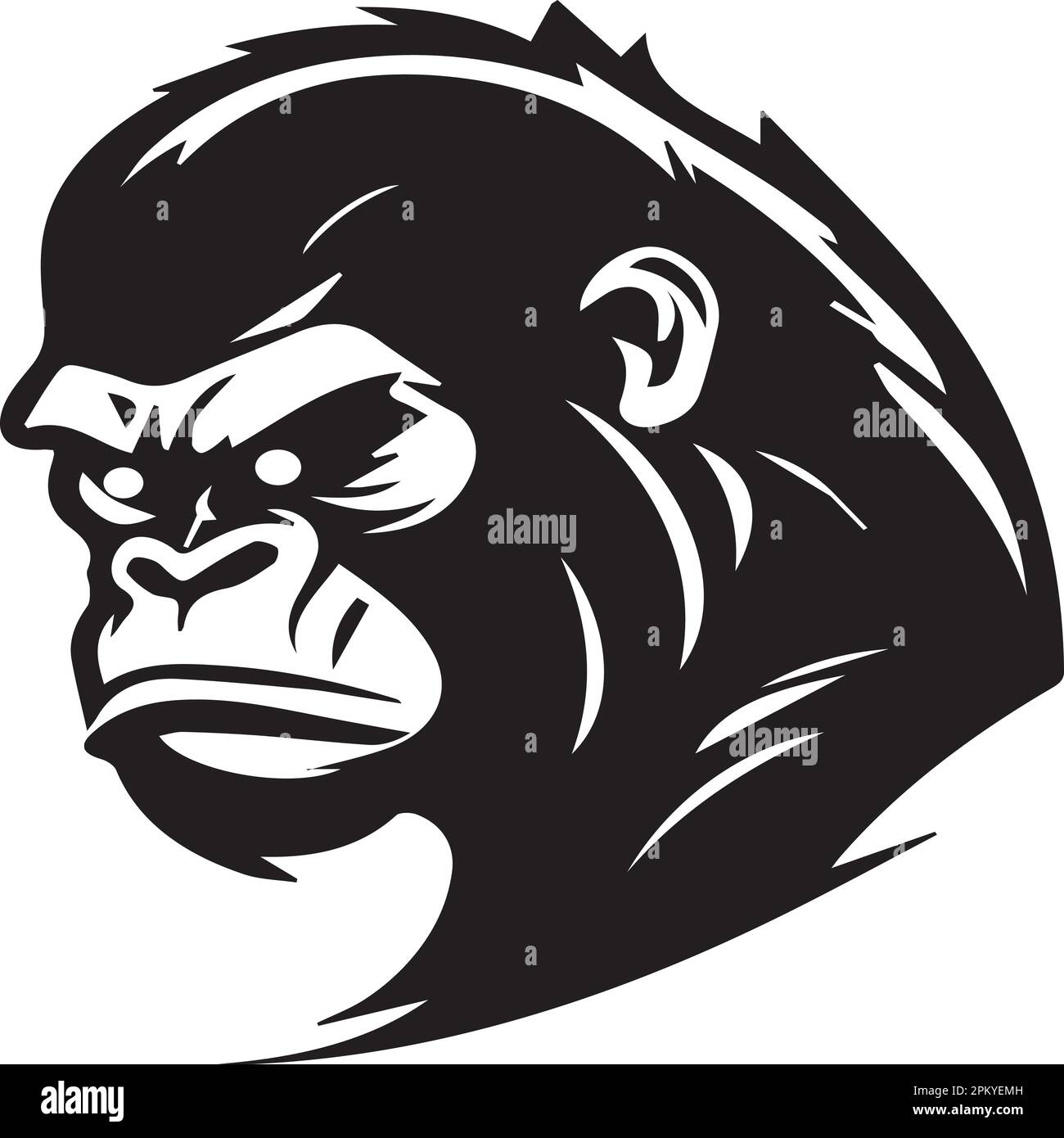 Gorilla Head Logo Gorilla Head Logo Illustration, Objects Ft. Gorilla