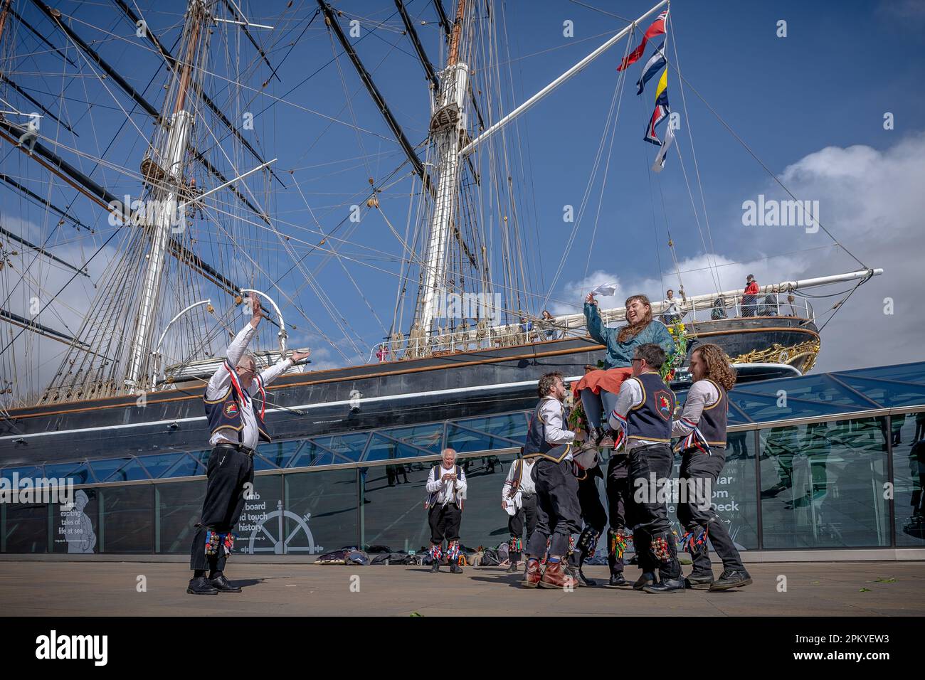London, UK. 10th April, 2023. Easter Chair Lifting Tradition by ...
