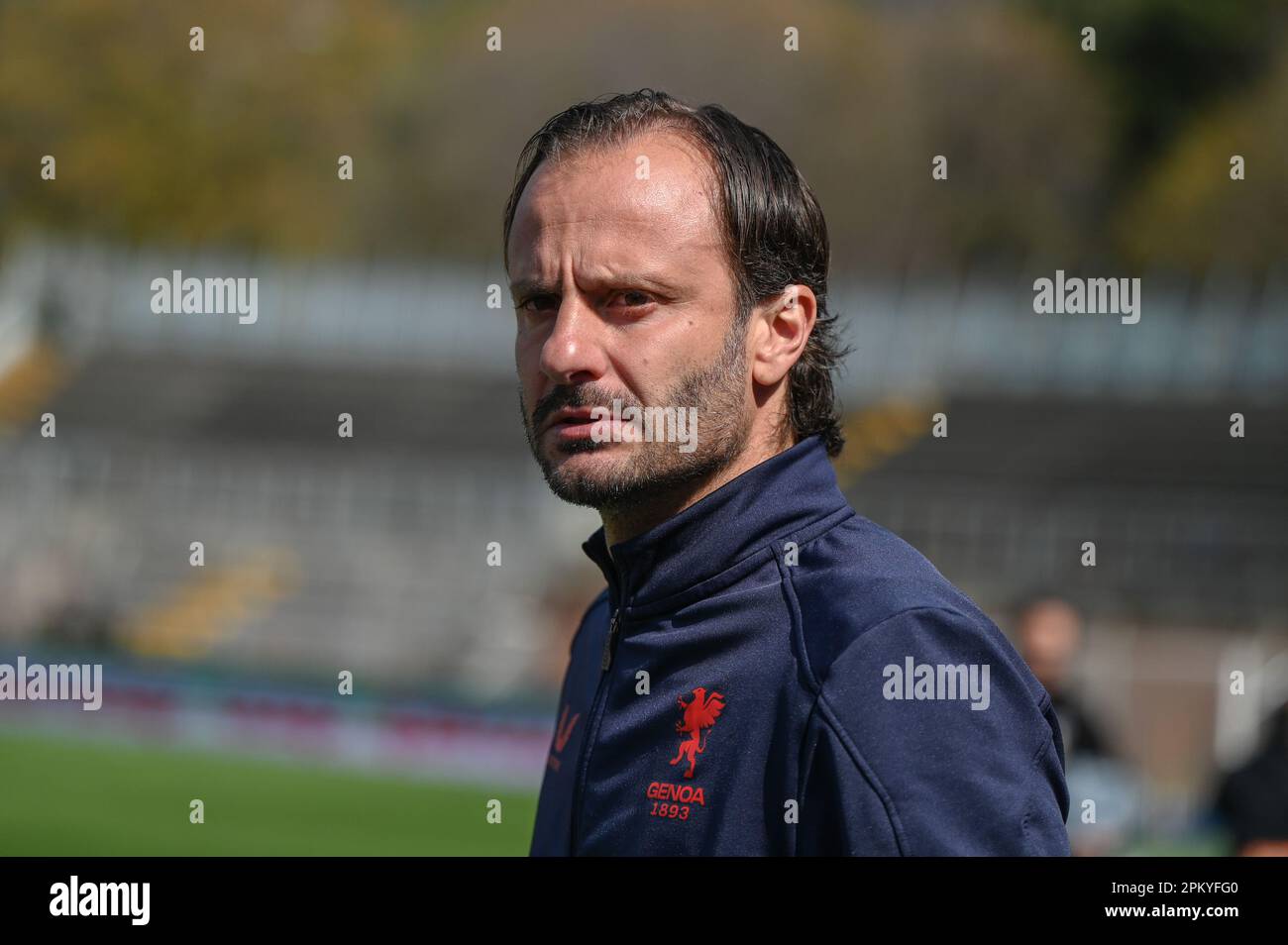 Como, Italy. 10th Apr, 2023. Coach Alberto Gilardino of Genoa CFC ...