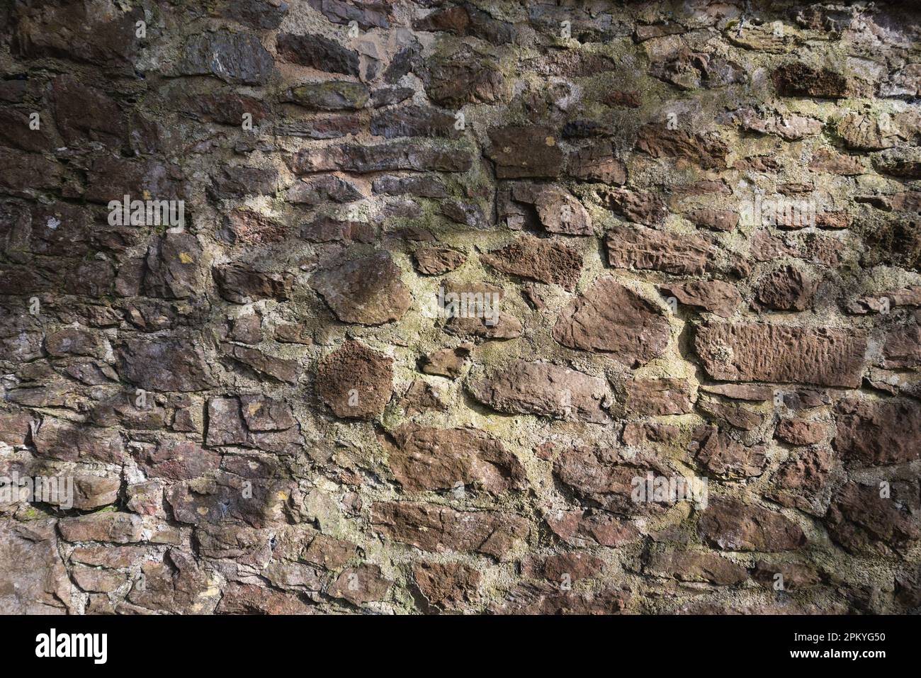 Old british stone wall texture Stock Photo - Alamy