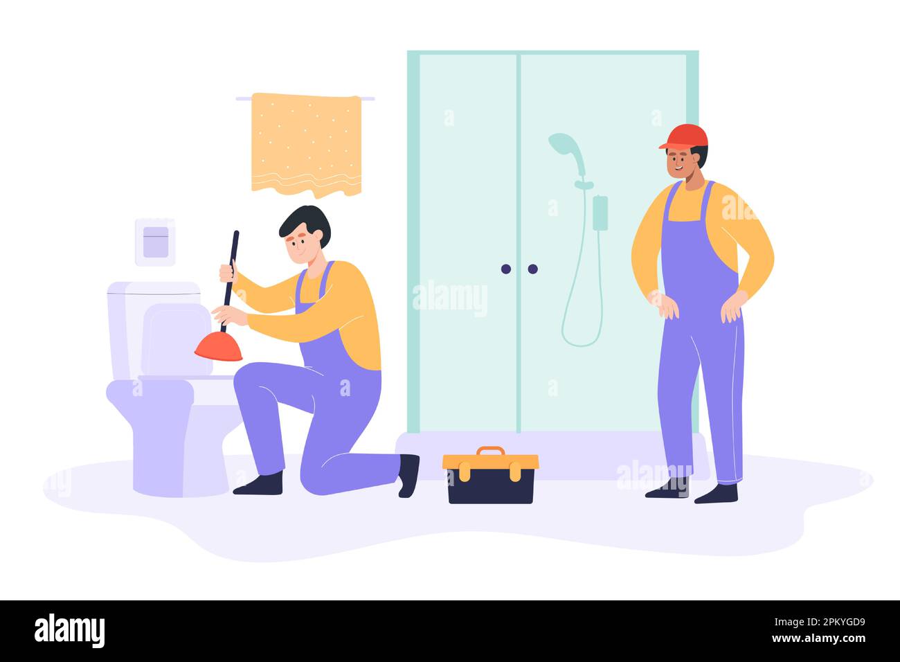 Toilet blockage Stock Vector Images - Alamy