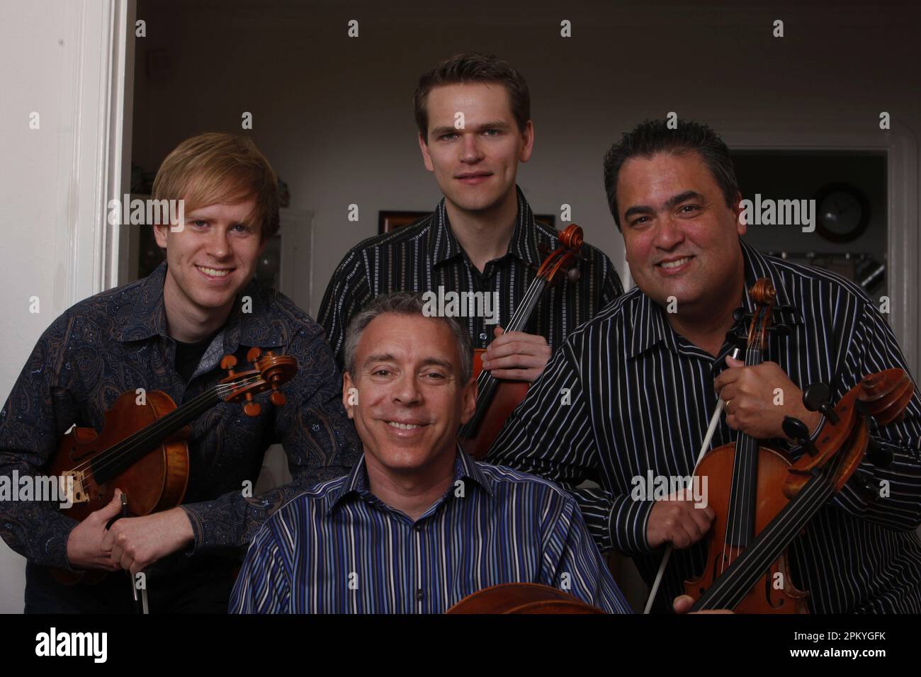 Turtle Island Quartet members Jeremy Kittel (clockwise from left), Mads ...