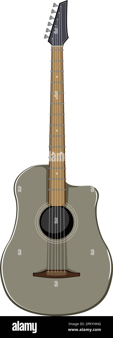 string guitar music cartoon vector illustration Stock Vector Image ...