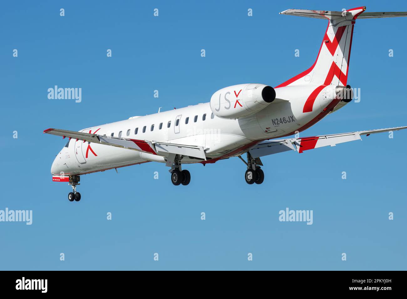 JSX Air Embraer ERJ-145LR with registration N246JX shown moments before ...