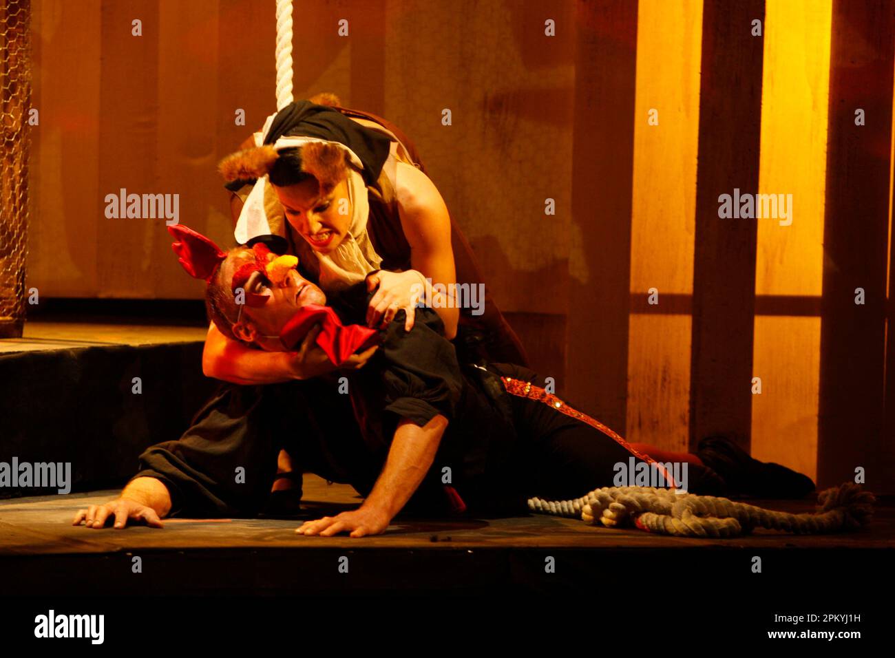 Breonna Noack (top to bottom) as the Lady Fox and David Hunt as the ...