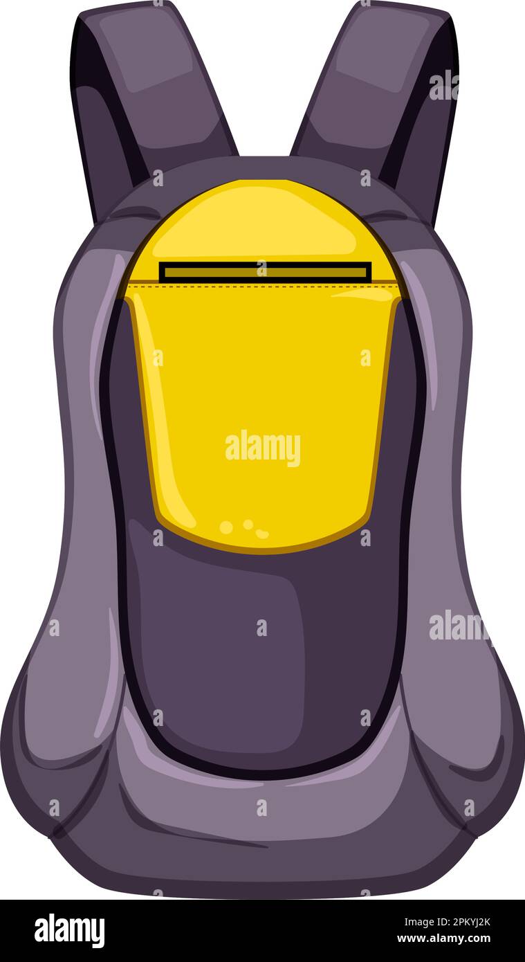 adventure hiking backpack cartoon vector illustration Stock Vector ...