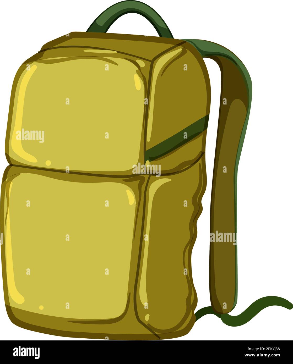 travel hiking backpack cartoon vector illustration Stock Vector Image ...