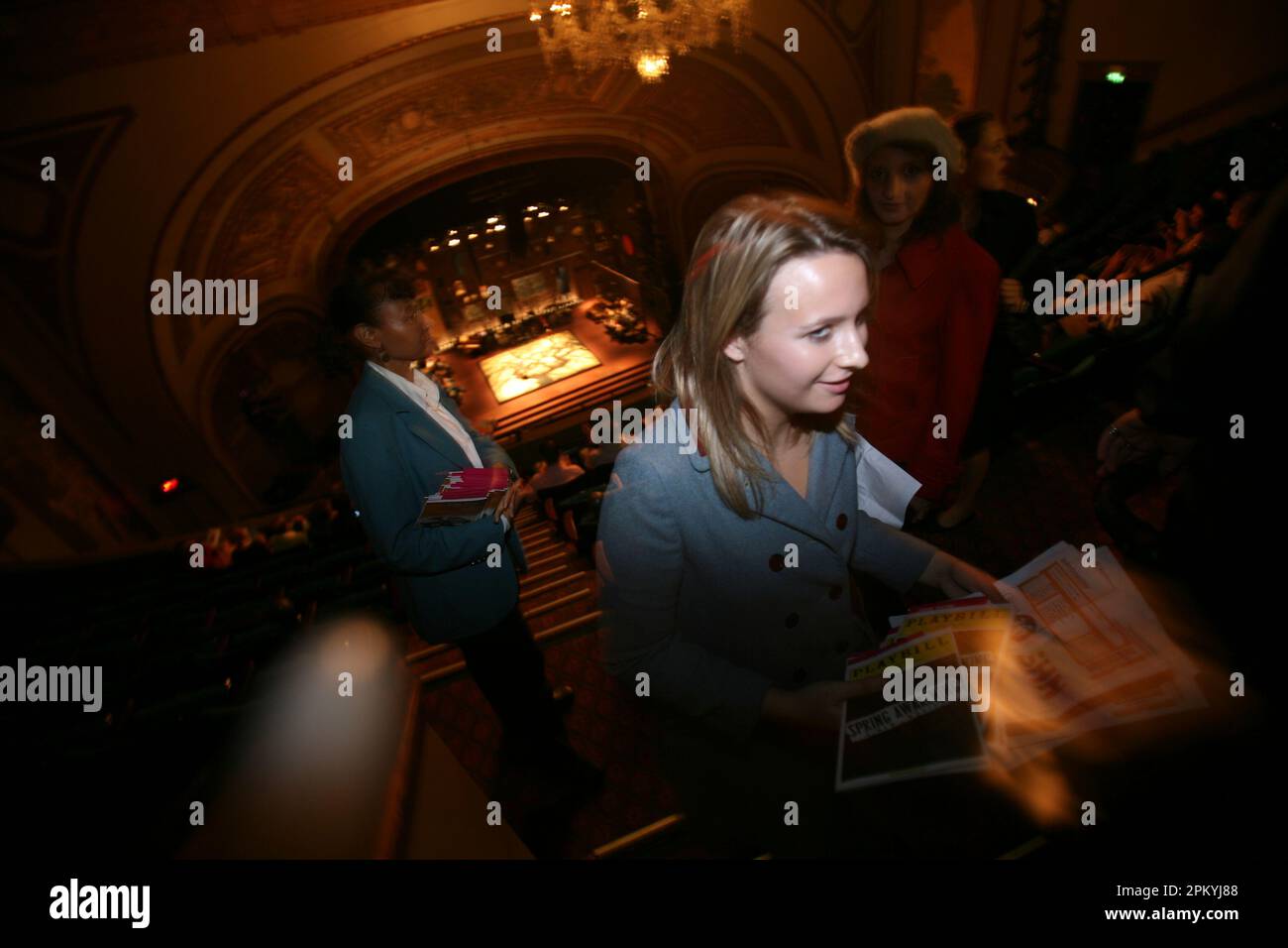 Kathryn Frazer, 17, takes her seat before seeing "Spring Awakening" at ...