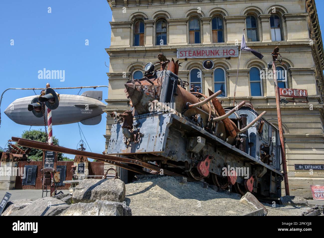 Steampunk HQ, Oamaru, South Island, New Zealand Stock Photo - Alamy