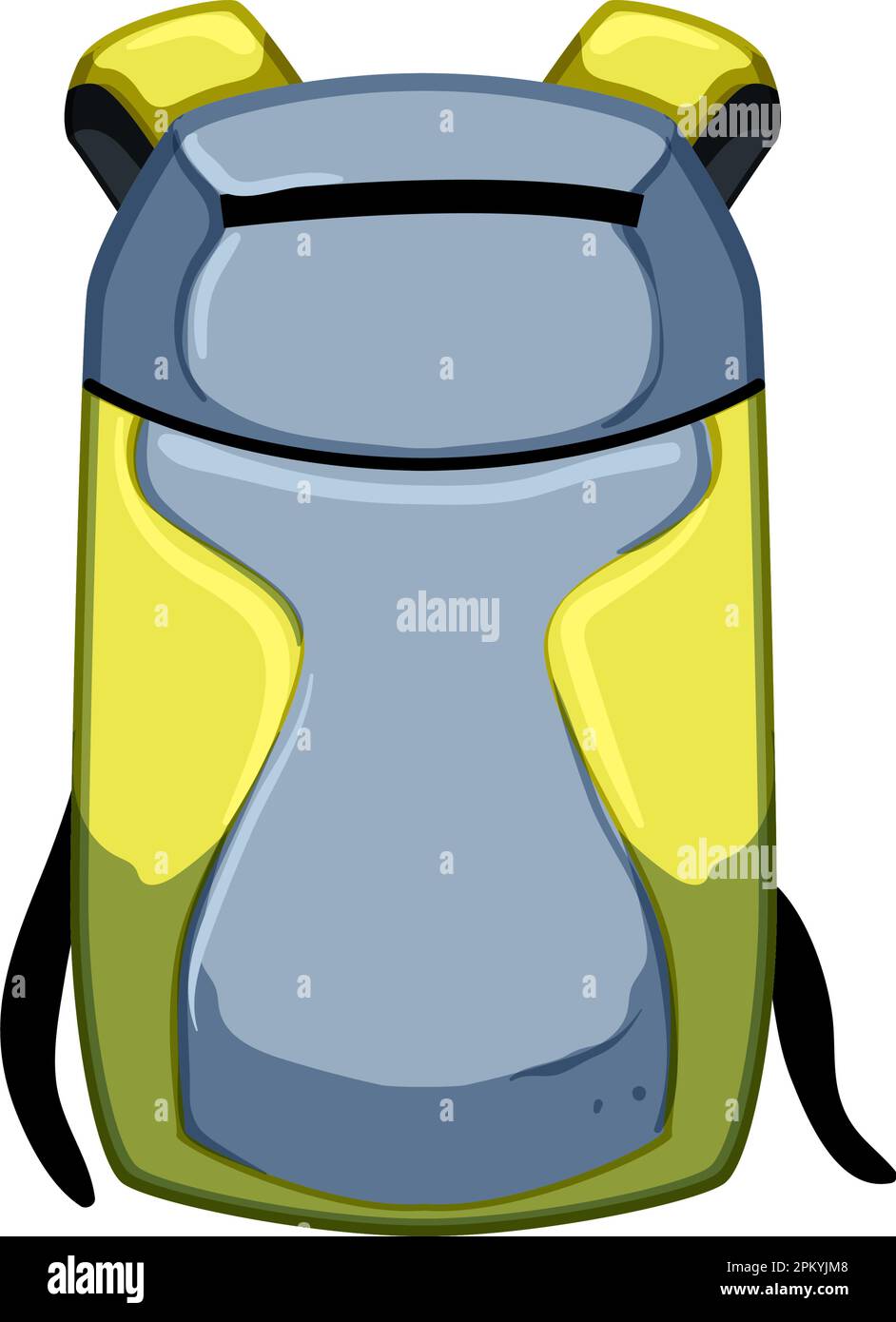 hike hiking backpack cartoon vector illustration Stock Vector Image ...