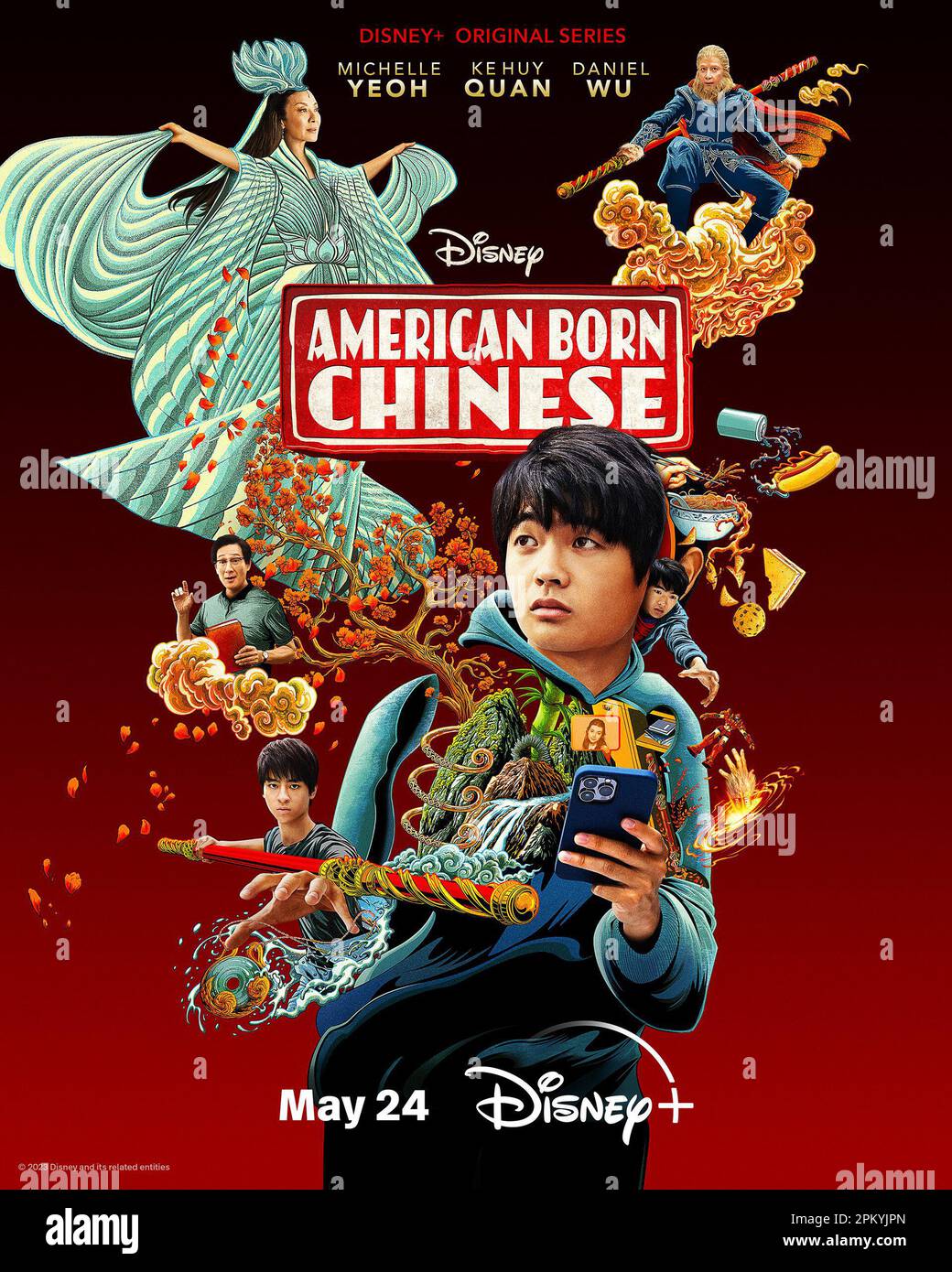 American Born Chinese Jim Liu poster Stock Photo - Alamy