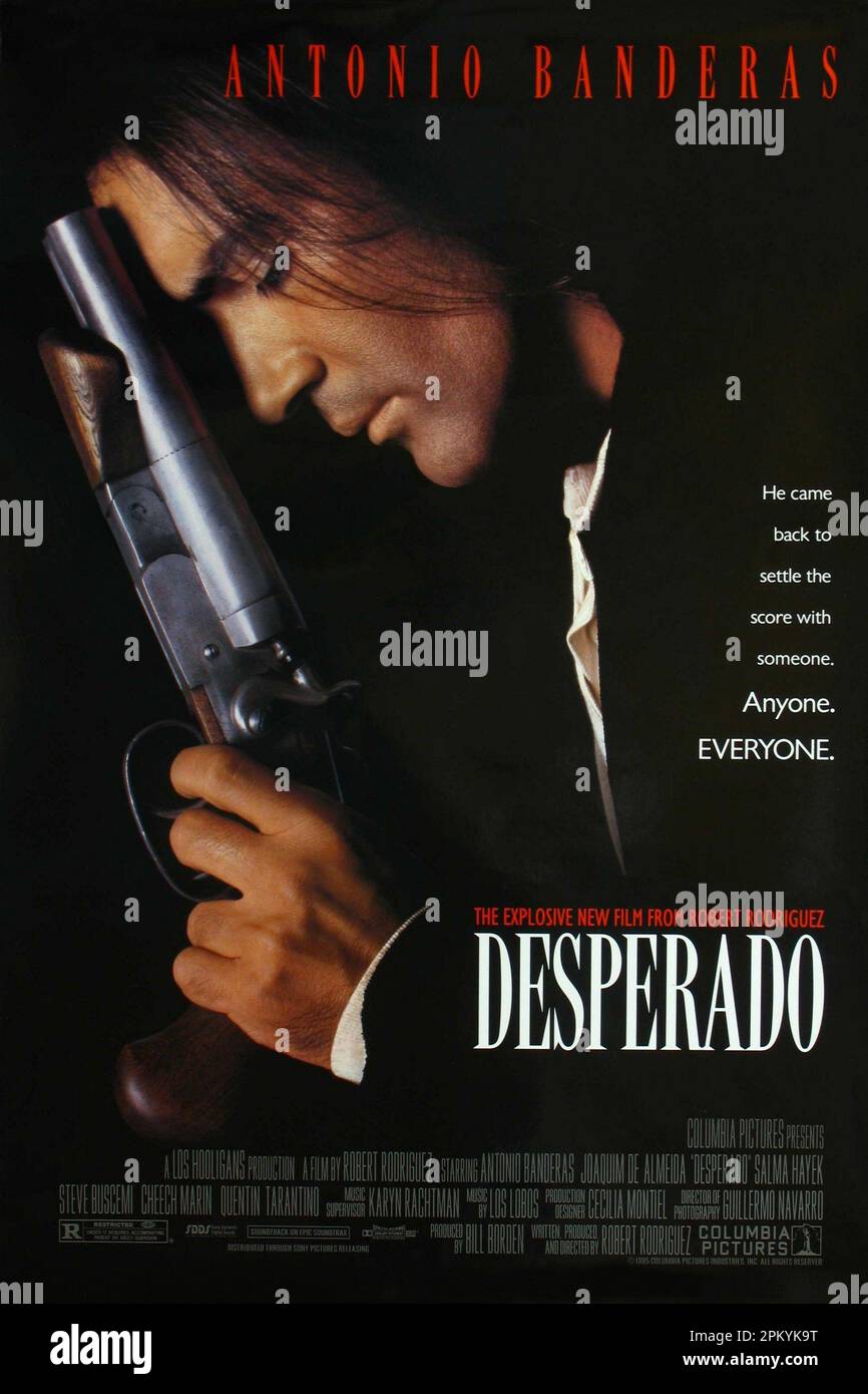 Desperado poster Antonio Banderas Stock Photo - Alamy
