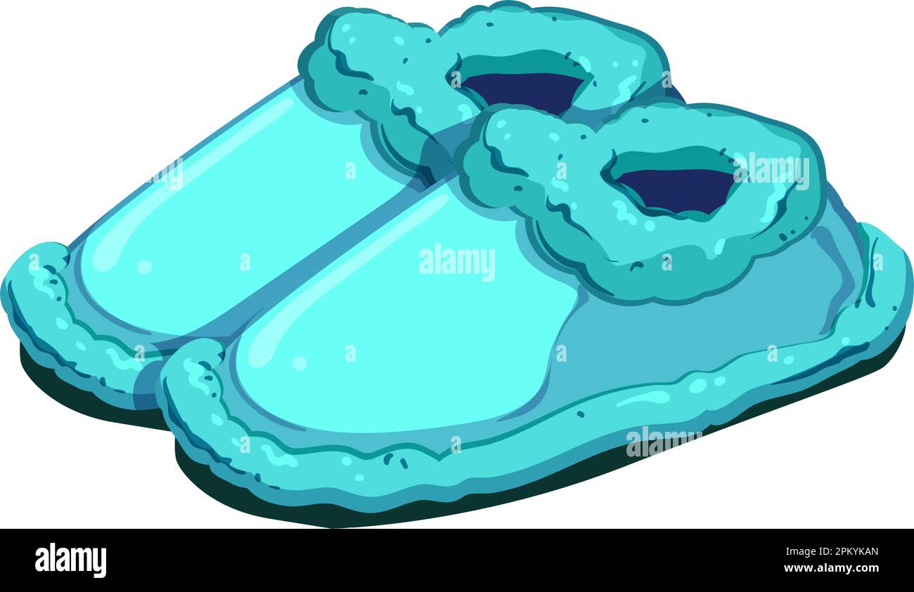 home kid slippers cartoon vector illustration Stock Vector Image & Art ...