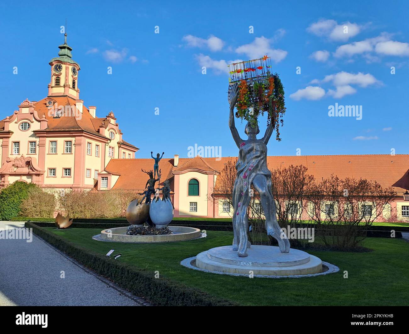ALTSHAUSEN, GERMANY - APRIL 9, 2023: Impressive sculptures of Duchess ...